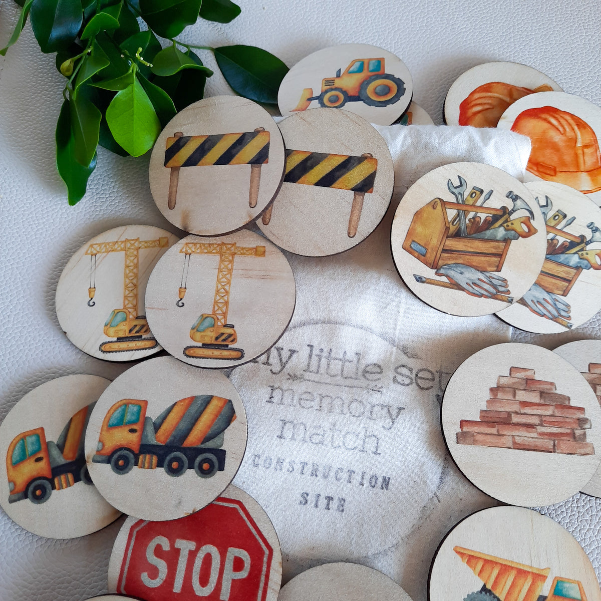 construction site - memory match – my little set