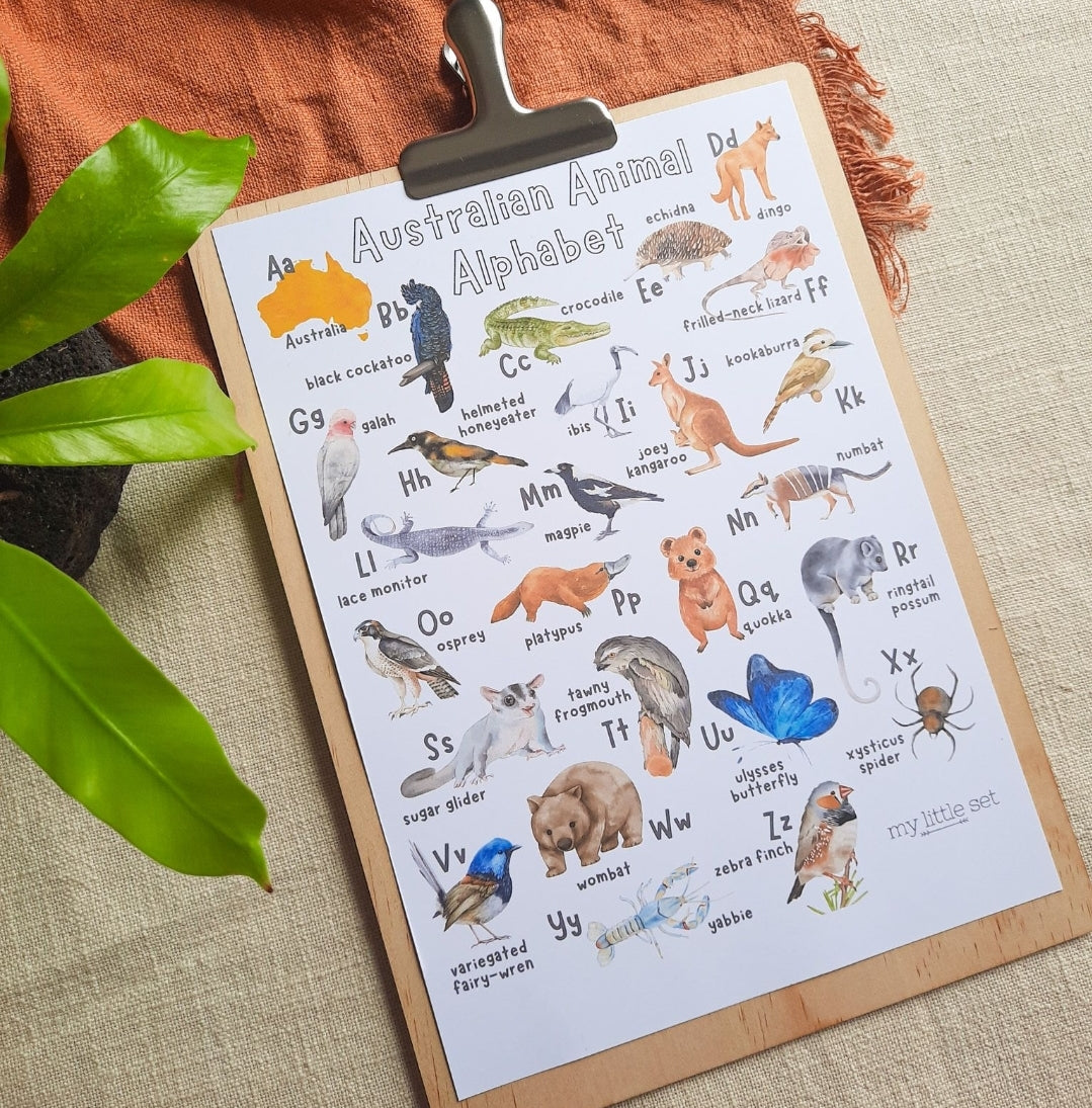 Australian Animal Alphabet - Printable – my little set