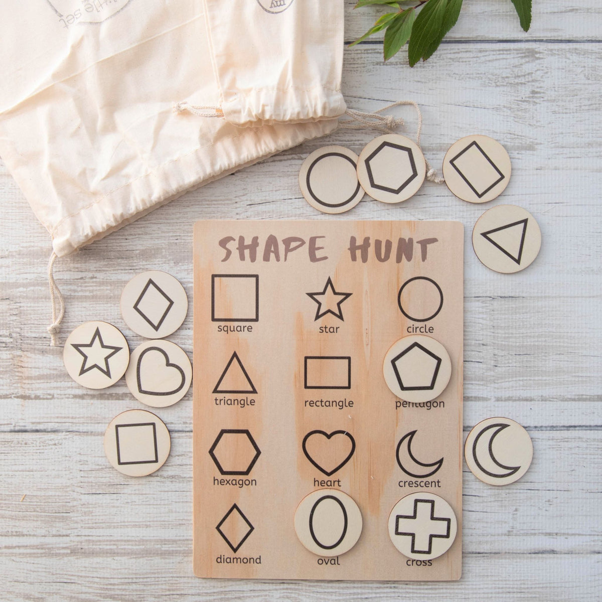 shape hunt - activity board – my little set