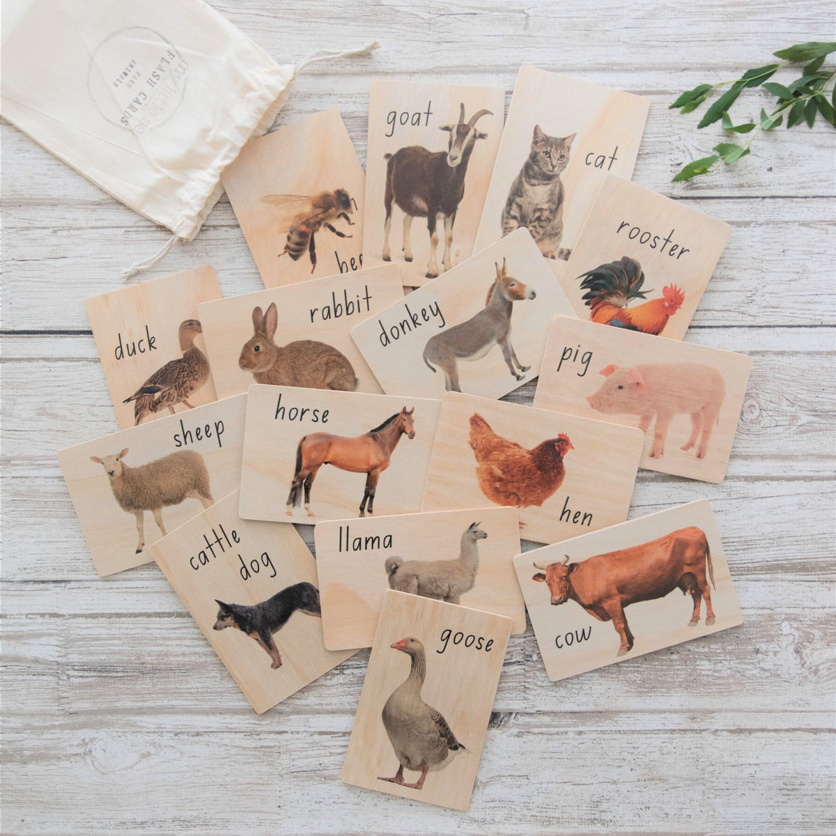 farm animals - flash cards – my little set